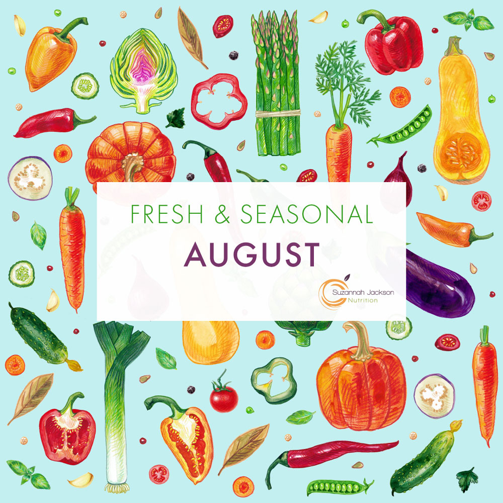 Seasonal Food - August - Suzannah Jackson Nutrition